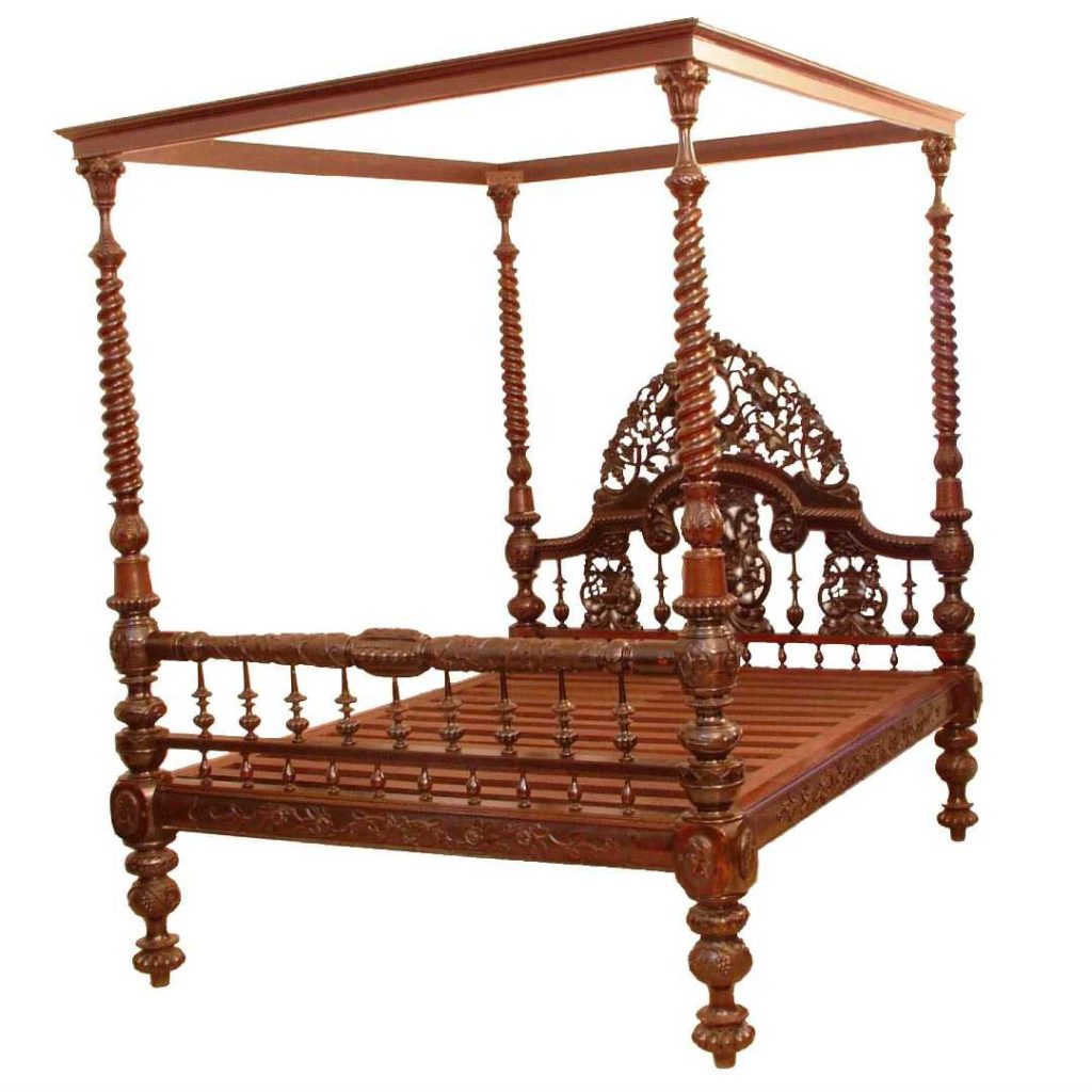 #FUBD01 Victorian King Size East India Company Four Poster Bed - The ...
