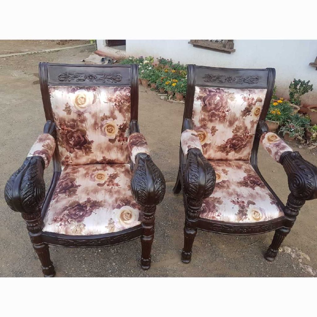 #FUCH21 Wooden Maharaja Chairs - The Antique Hut